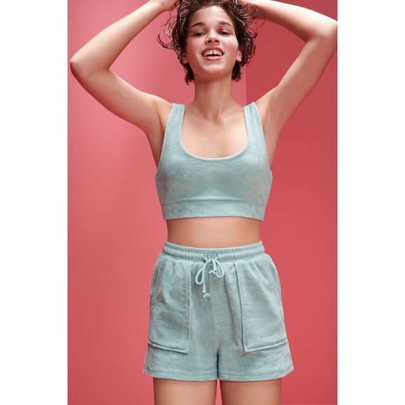 Zara | Tops | Zara Terry Cloth Crop Top | Poshmark